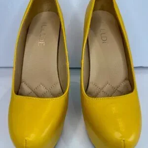 Illude | Shoes | Vibrant Yellow Platform Stiletto Heels Size 6 | Poshmark